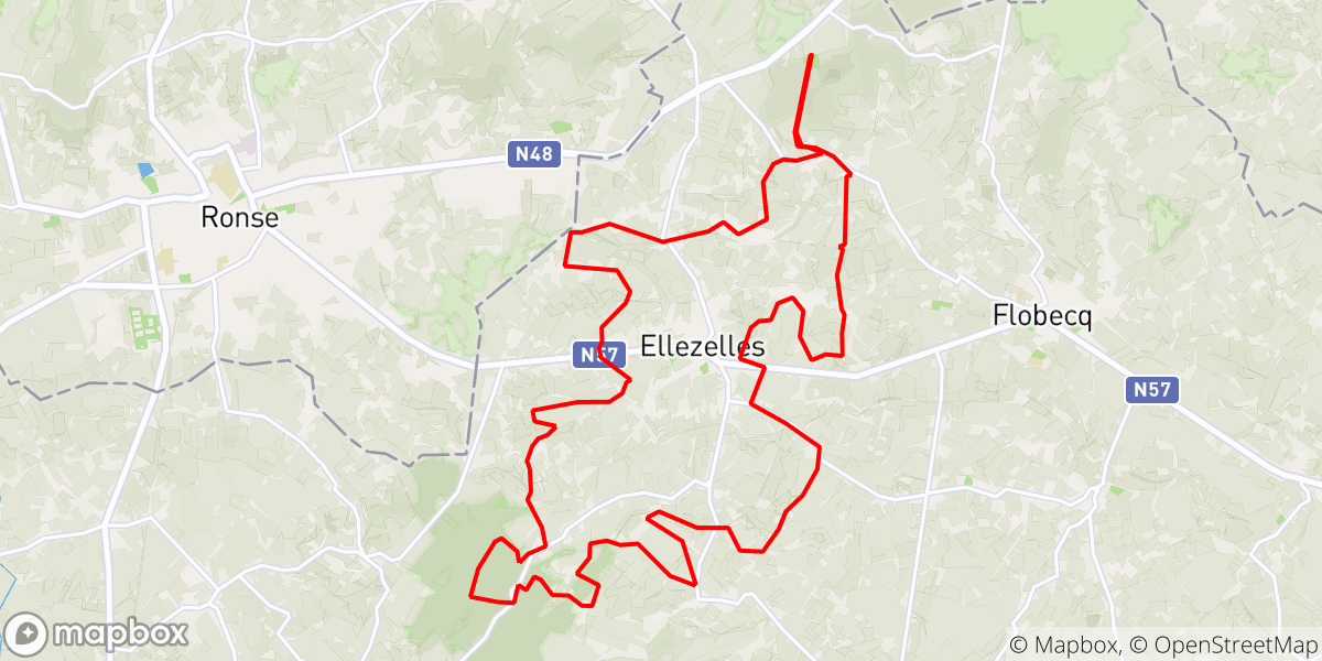Ellezelles - Bois D ' Hubermont - Bois Lefébr. 32km en 665D ...