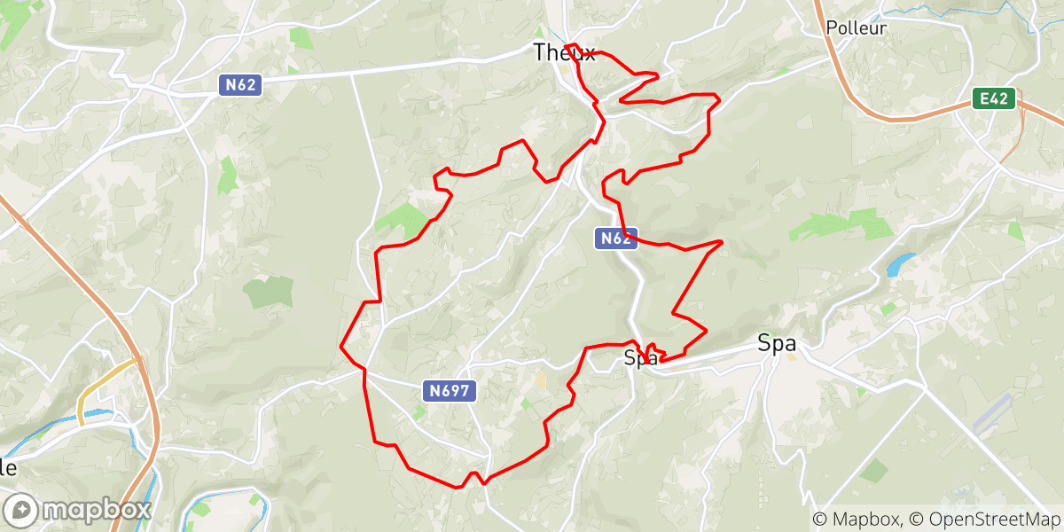 ExtraTrail Theux Zwart. 37km en 909D+ hoogtemeters in Theux