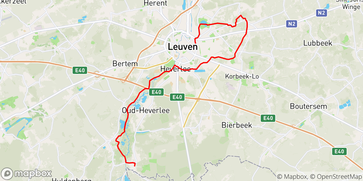 Treinstapper St Joris Weert > Leuven. 27km en 130D+ hoogtemeters in Oud ...