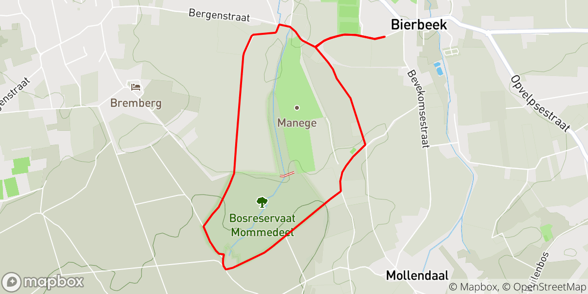 Loopomloop Bierbeek - groen. 5km en 41D+ hoogtemeters in Bierbeek