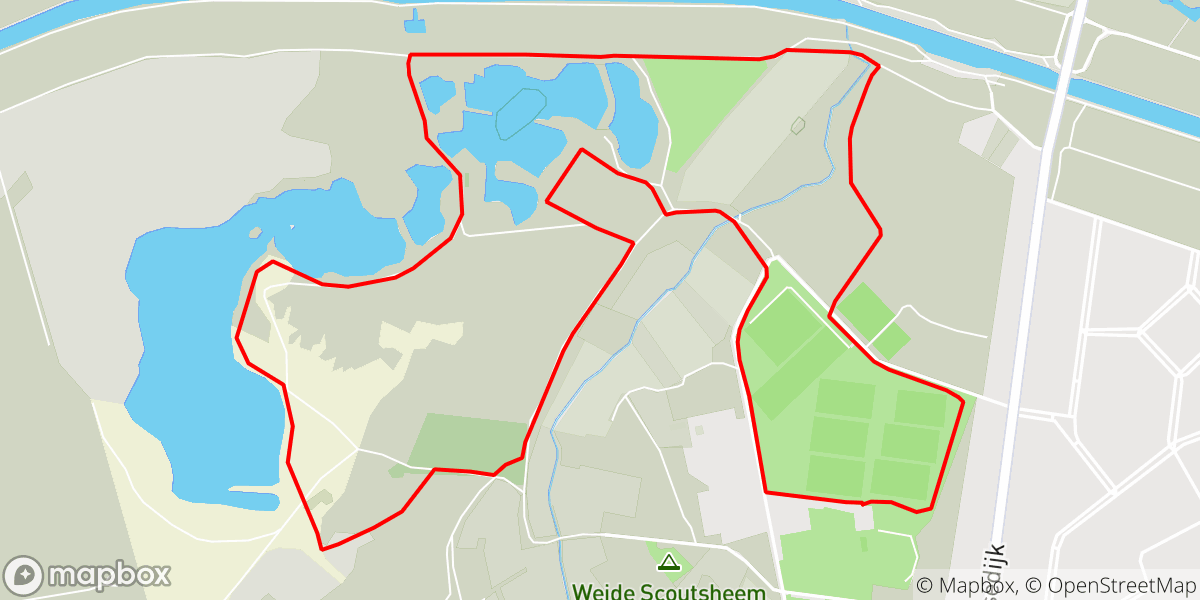 Loopomloop Lommel - rood. 6km en 2D+ hoogtemeters in Lommel