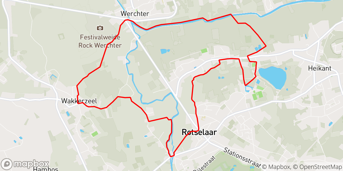 Demer- en Dijlewandeling . 12km en 1D+ hoogtemeters in Rotselaar